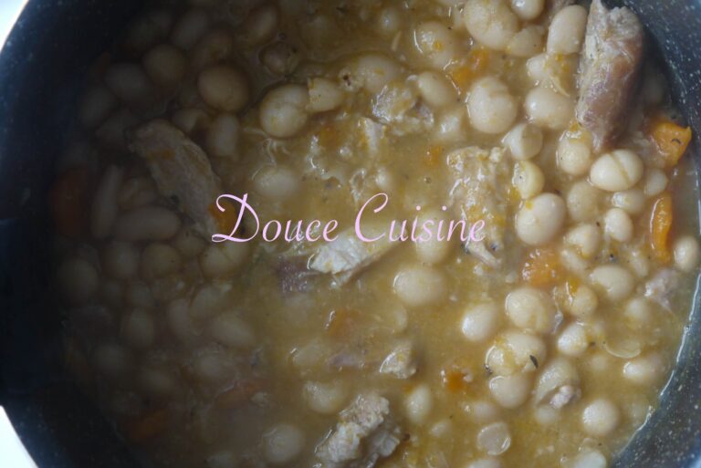 Haricots blancs et saucisses de Toulouse Douce Cuisine